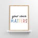 Your Voice Matters Poster, Speech Therapy Decor, Speech Room Poster ...