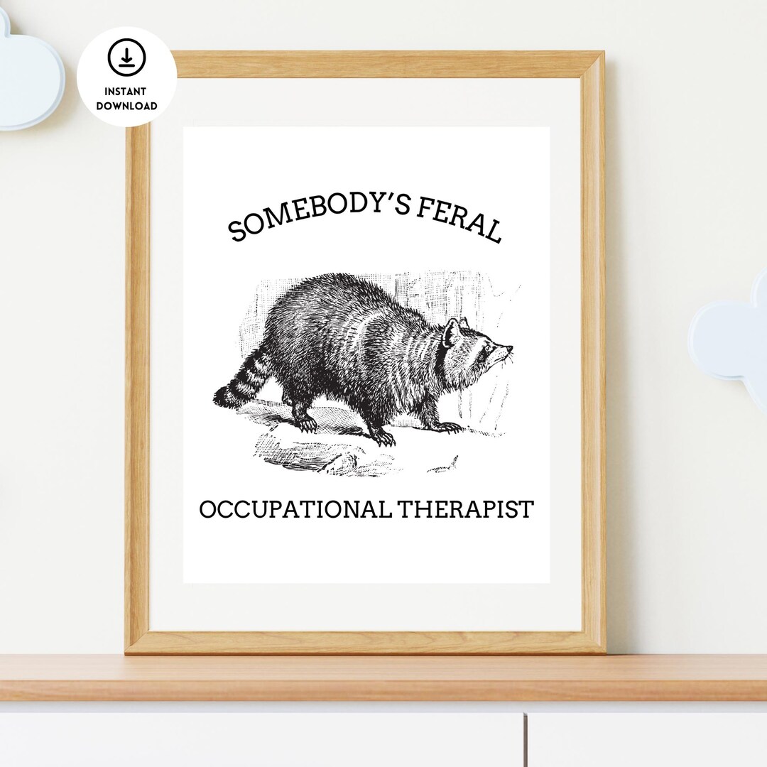 Funny Occupational Therapy Poster, Occupational Therapist Gift ...