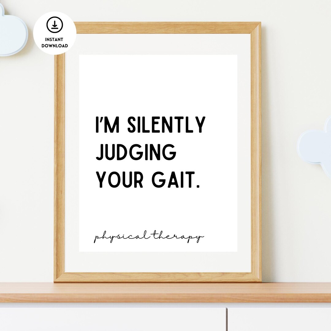 Funny Physical Therapy Poster, Physical Therapy Wall Art, Physical ...