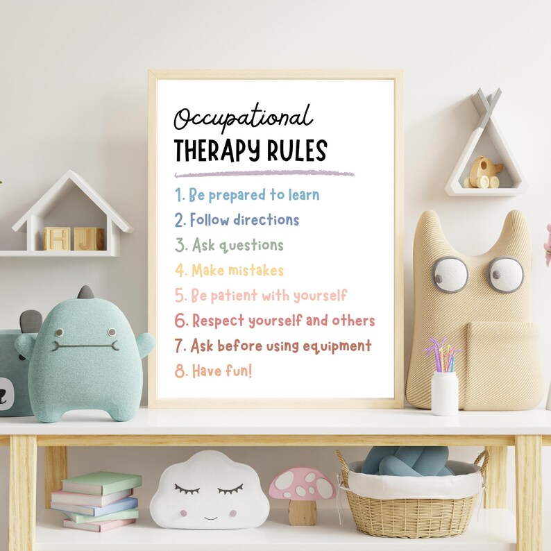 10 Occupational Therapy Posters, Occupational Therapy Office ...