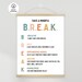 BREAK Technique Poster, Therapy Poster, DBT, Mental Health Poster ...
