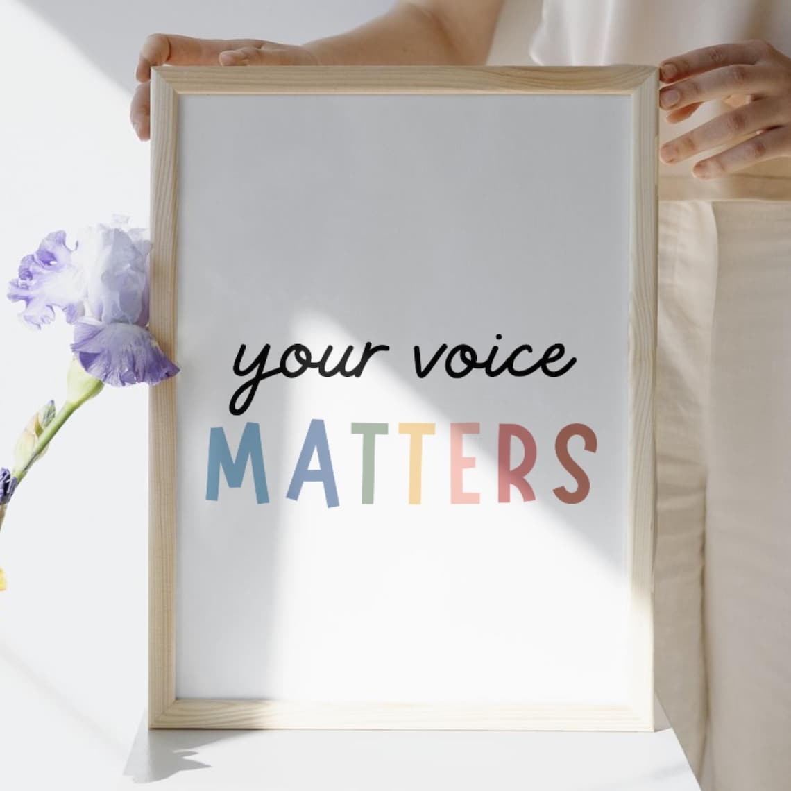 Your Voice Matters Poster, Speech Therapy Decor, Speech Room Poster ...