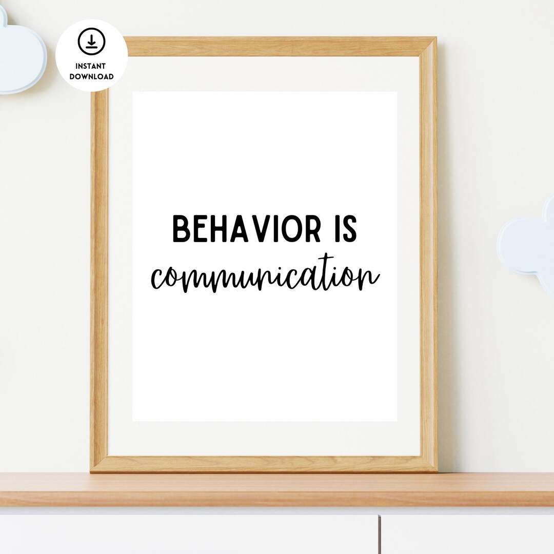 Behavior is Communication Poster, Special Education Teacher, SPED ...