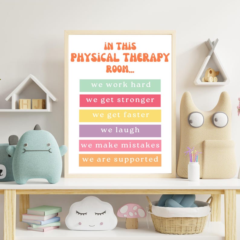 5 Groovy Physical Therapy Posters, Physical Therapy Office Decor ...