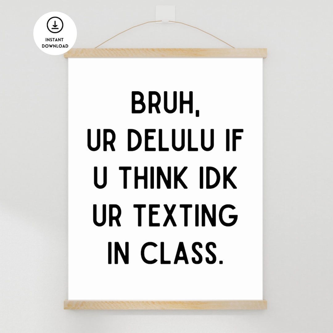 Gen Z Classroom Slang Poster, High School Poster, Middle School Poster ...