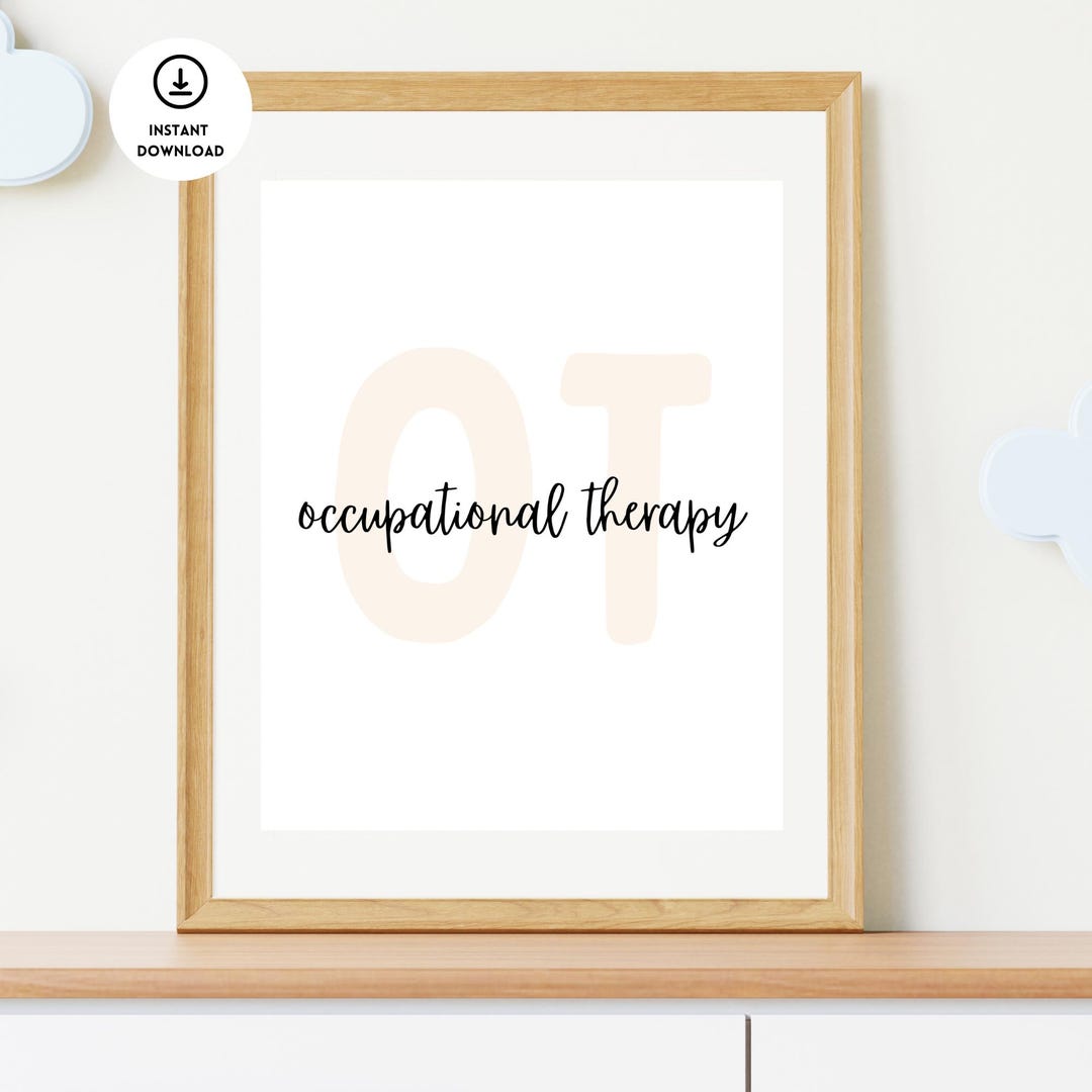Occupational Therapy Poster, Occupational Therapy Room Decor ...