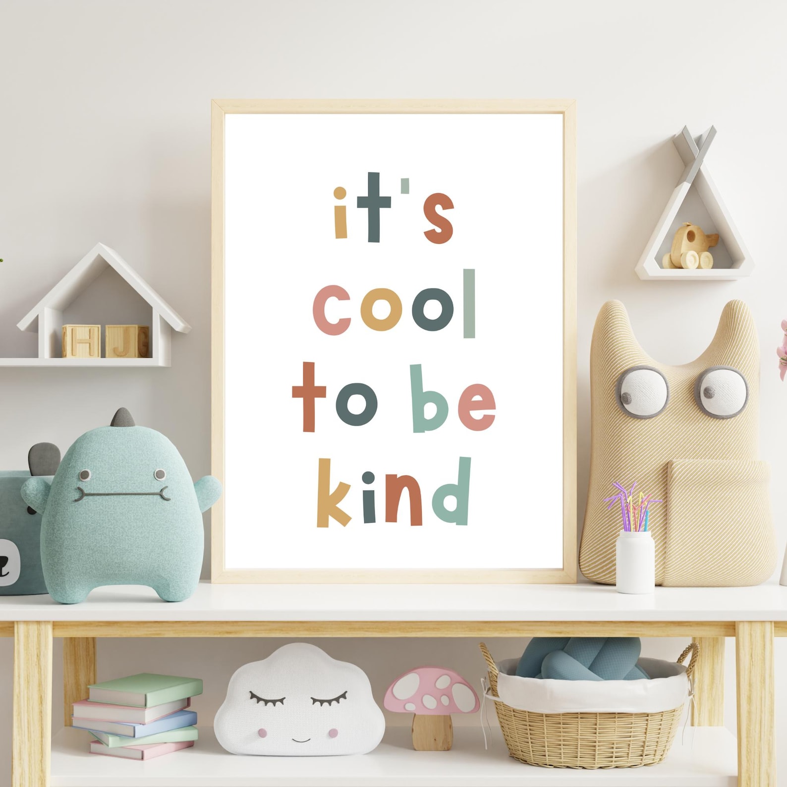 Its Cool to Be Kind Poster, Playroom Decor, Playroom Wall Art ...