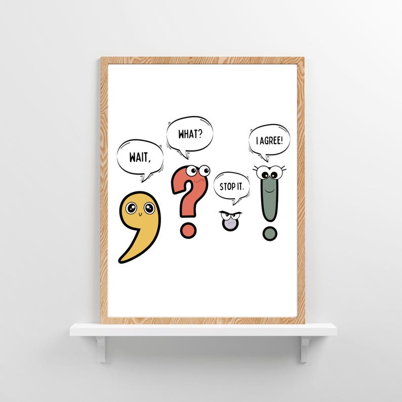 Grammer Poster, Grammar Classroom Poster, Punctuation Poster, Grammar ...