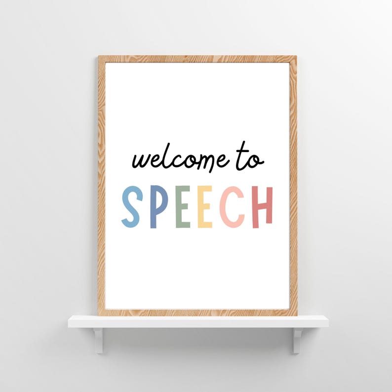 9 Speech Room Posters, Speech Therapy Room Decor, Speech Wall Art, SLP ...