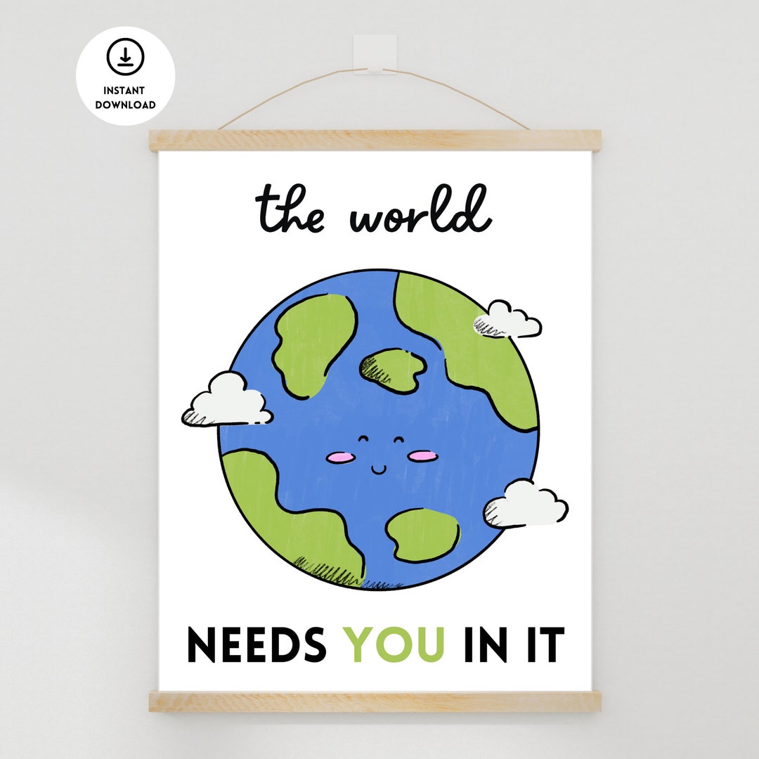 The World Needs You in It Poster, Mental Health, You Matter, Counseling ...