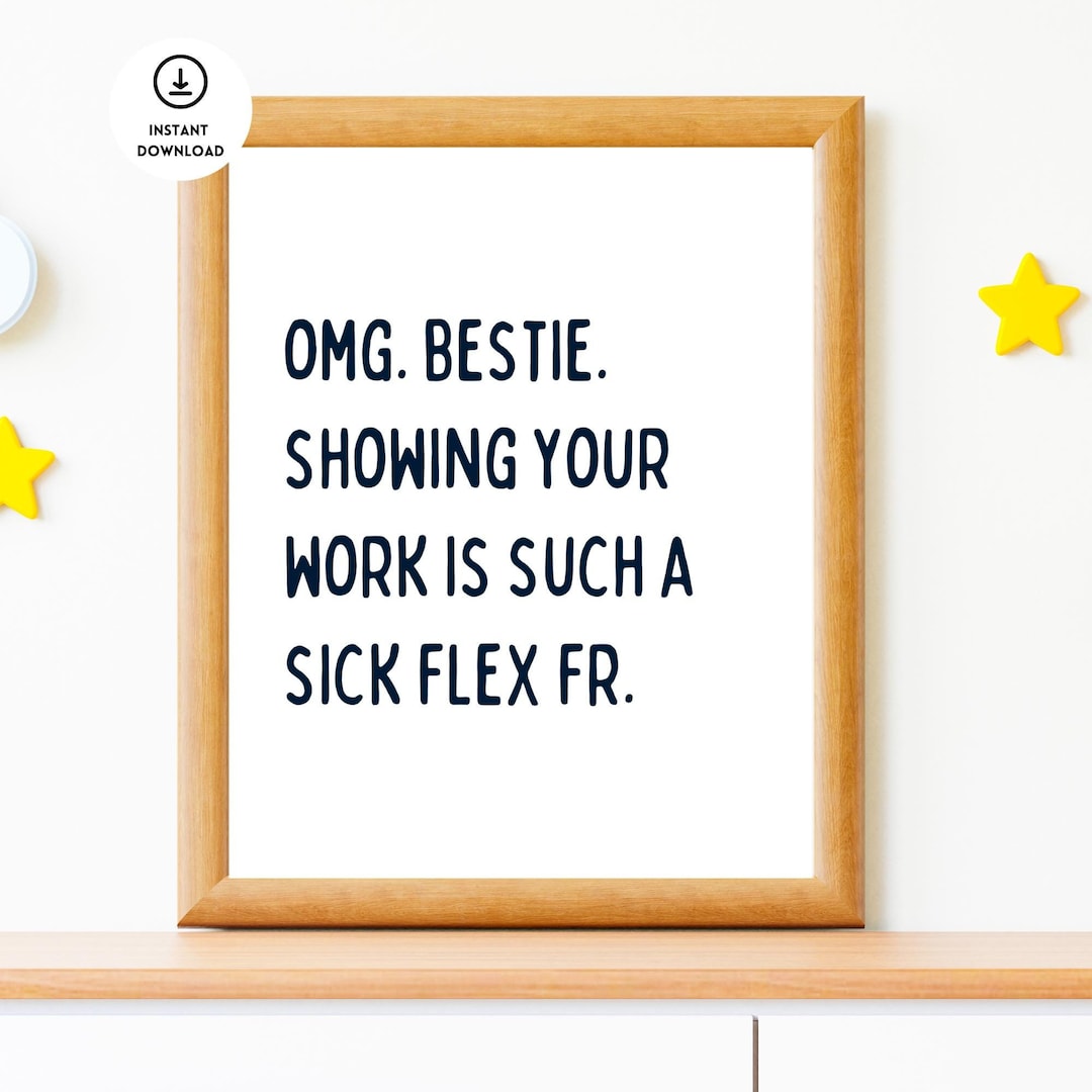 Funny Classroom Poster, Middle School Sign, High School Classroom Decor ...