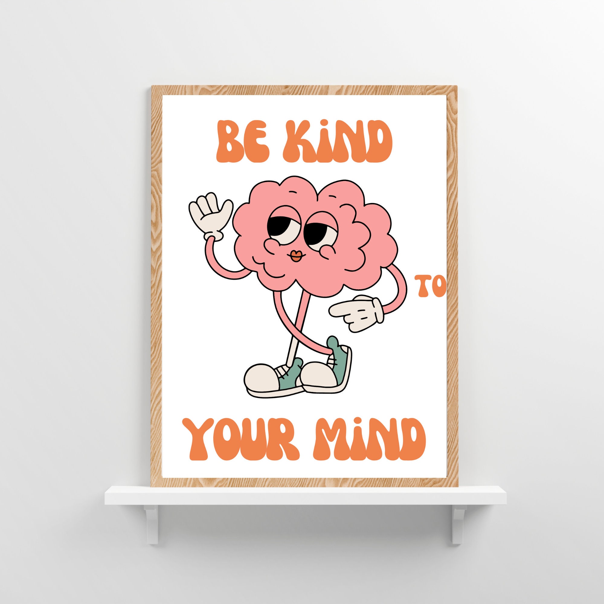 Retro Motivational Poster Bundle, 5 Mental Health Posters, Counseling ...