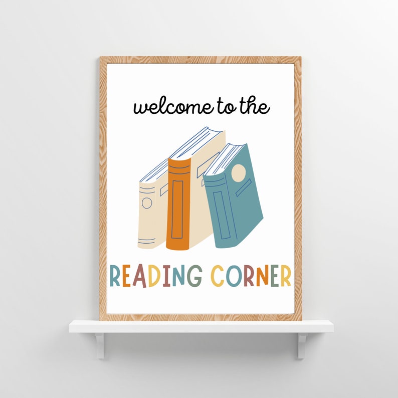 Reading Corner Poster Bundle, 6 Reading Corner Signs, Reading Quotes ...