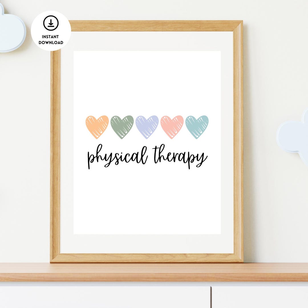 Physical Therapy Poster, Physical Therapy Office Decor, Physical ...