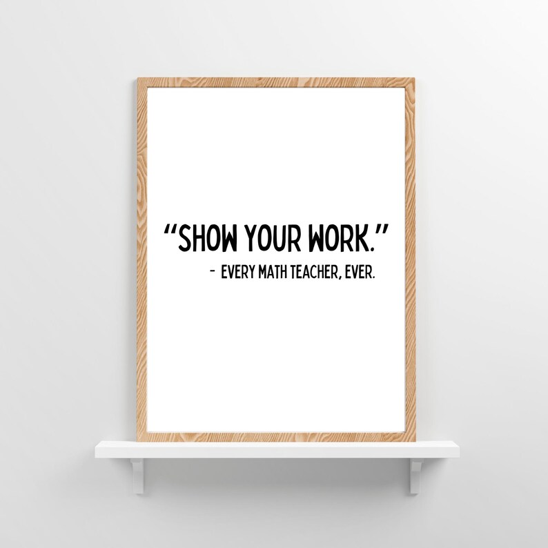 5 Math Poster Bundle, Math Classroom Poster, Math Teacher Gift ...