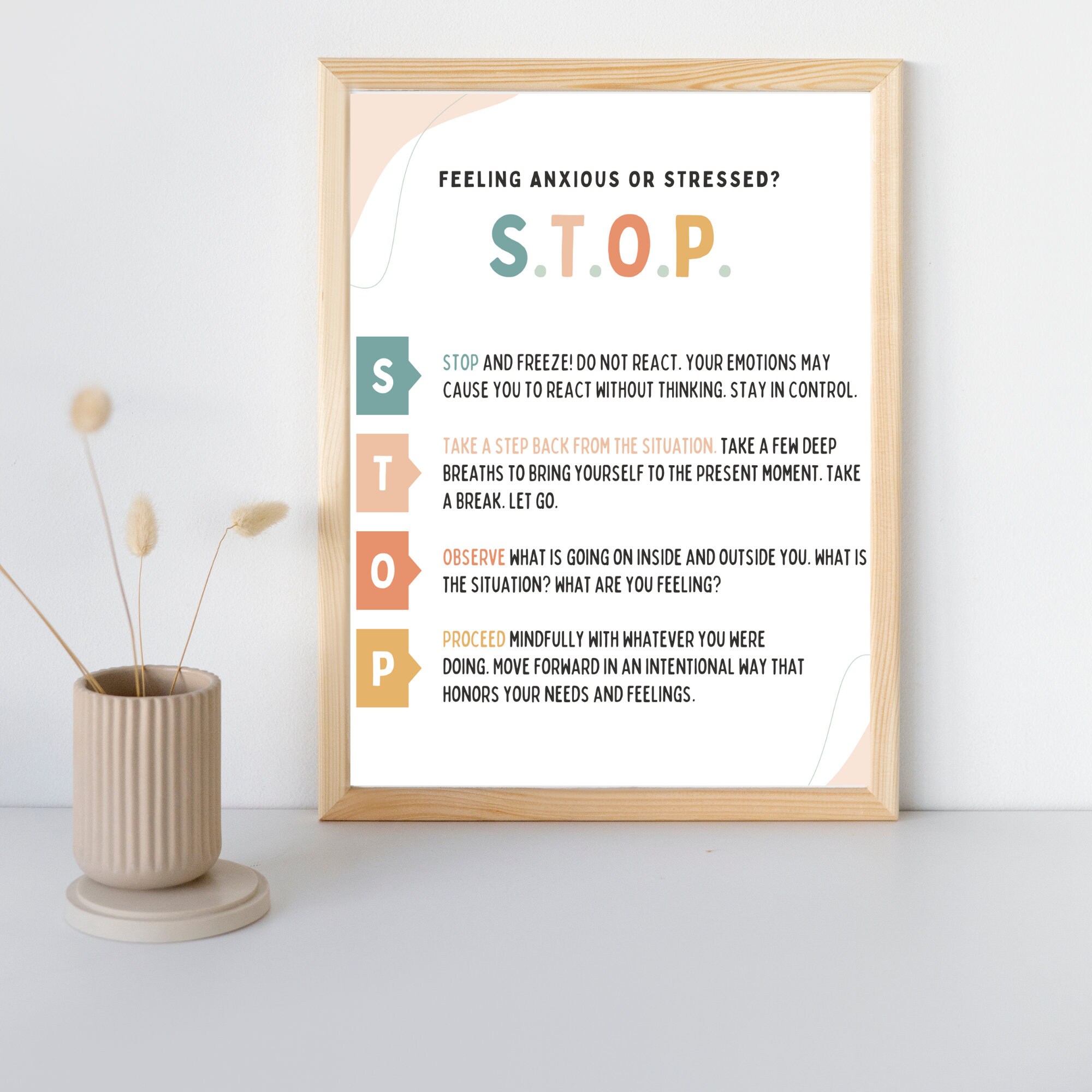 DBT Skills Poster, Breathing Techniques, Psychology Poster, Grounding ...