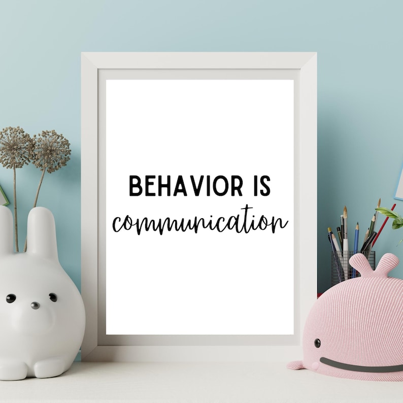 Behavior is Communication Poster, Special Education Teacher, SPED ...