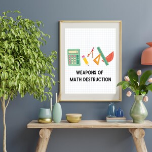 Math Poster, Math Classroom Decor, Math Classroom, Math Teacher, Funny ...