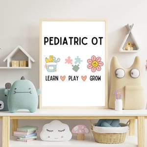 Pediatric Occupational Therapy Poster, Pediatric OT, Occupational ...
