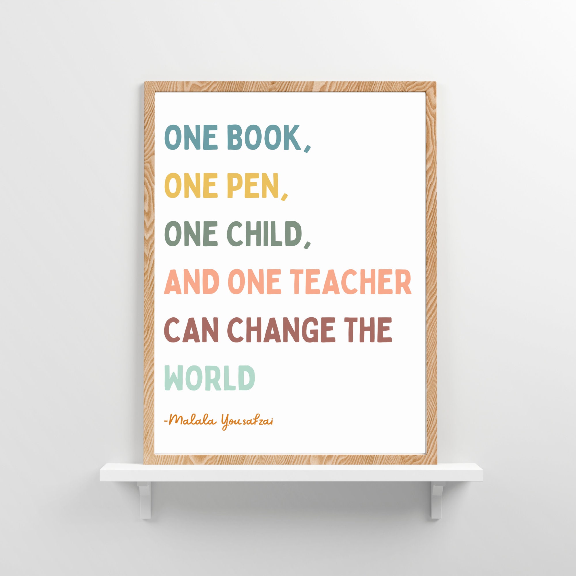 Teacher Motivational Quote Sign Classroom Poster Teacher - Etsy