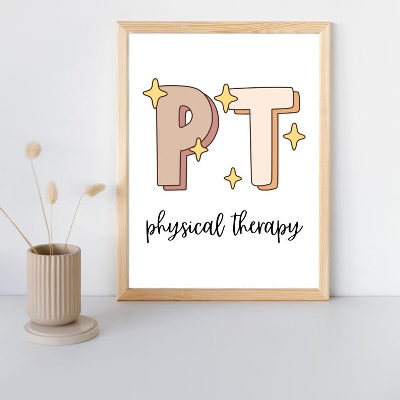 9 Boho Physical Therapy Posters, Physical Therapy Gifts, Physical ...