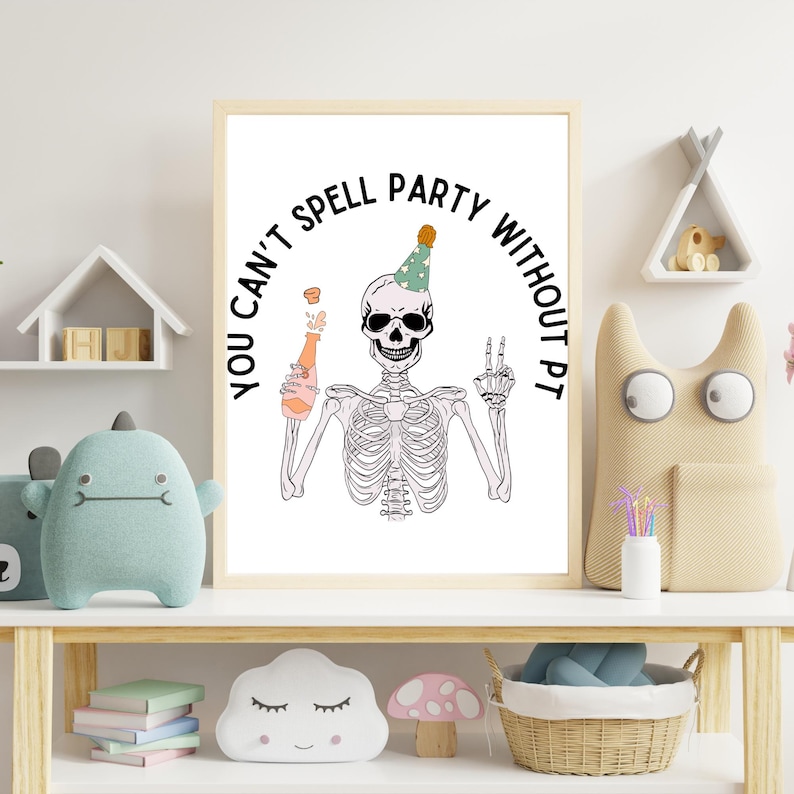 Funny Physical Therapy Poster, Halloween Physical Therapy, Physical ...