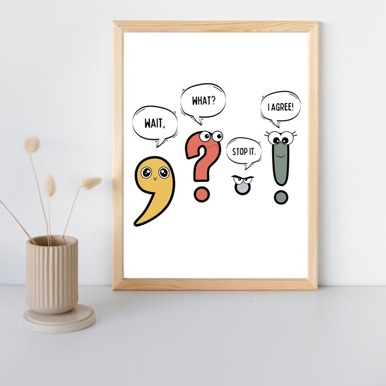 Grammer Poster, Grammar Classroom Poster, Punctuation Poster, Grammar ...