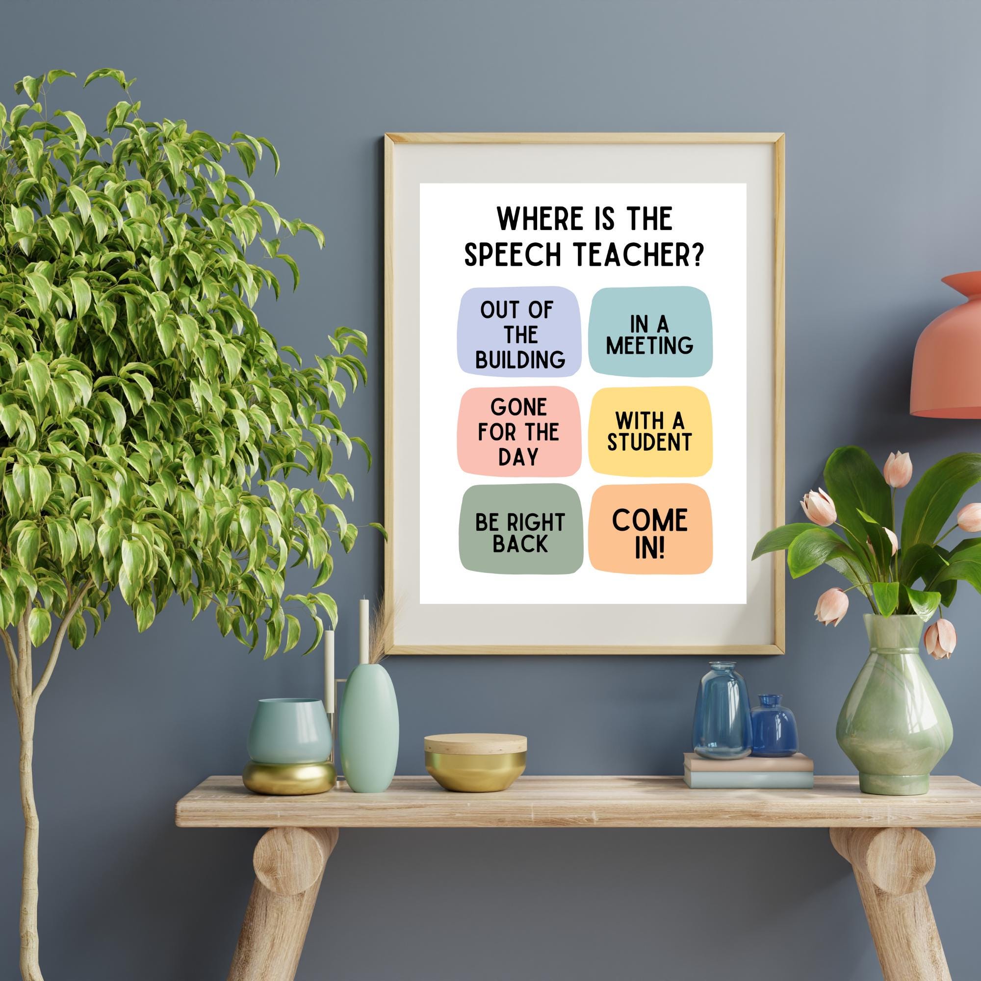 12 Speech Room Posters, Speech Therapy Office Decor, Speech Classroom ...