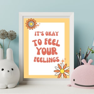Retro Motivational Poster Bundle, 5 Mental Health Posters, Counseling ...