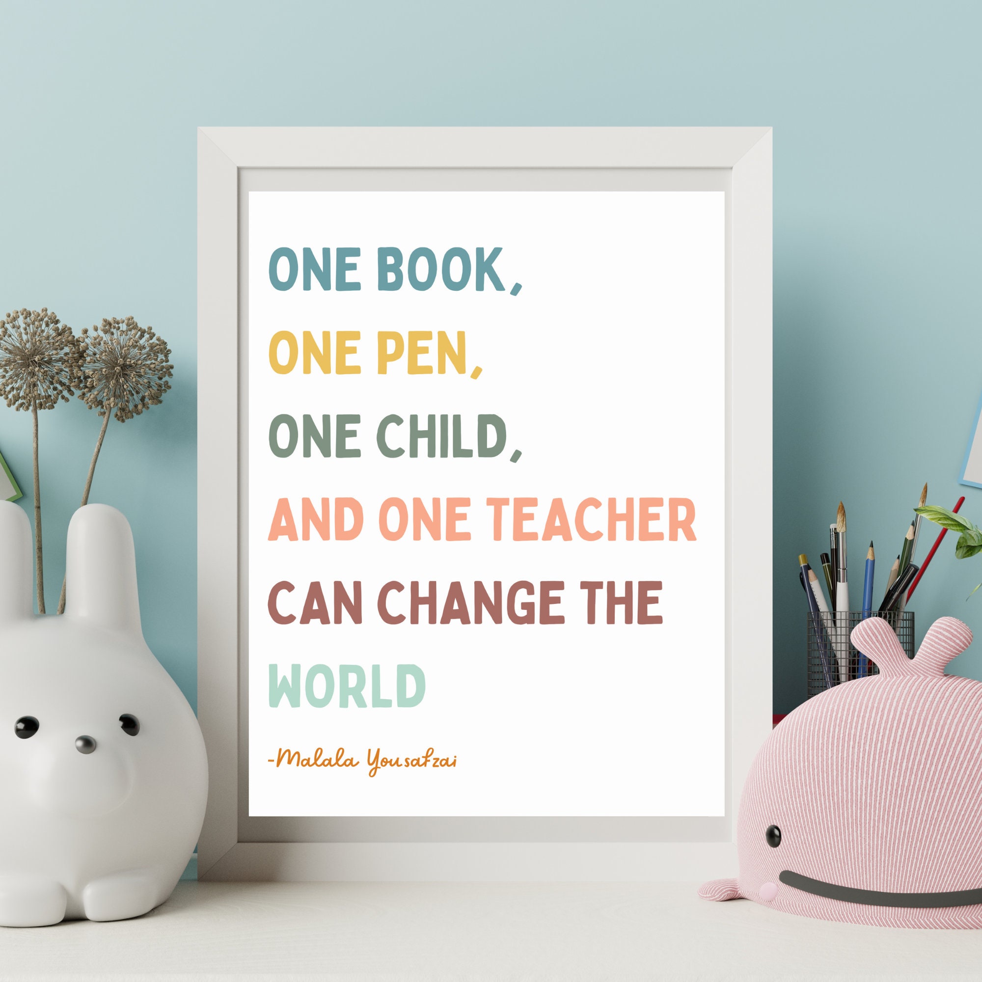 Teacher Motivational Quote Sign Classroom Poster Teacher - Etsy