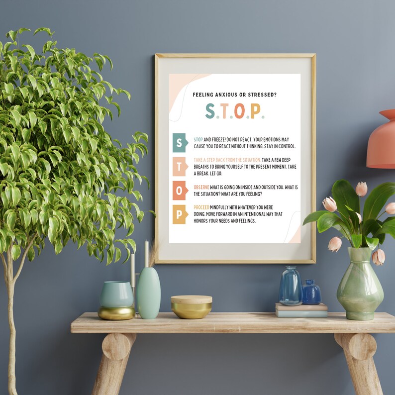 DBT Skills Poster, Breathing Techniques, Psychology Poster, Grounding ...