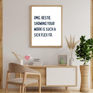 Funny Classroom Poster, Middle School Sign, High School Classroom Decor ...