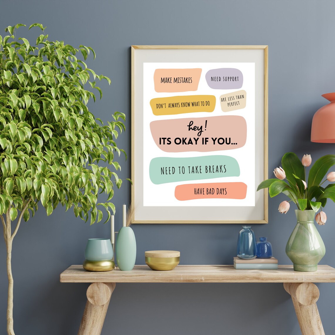 Its Okay Poster Therapy Office Decor Counseling Poster - Etsy