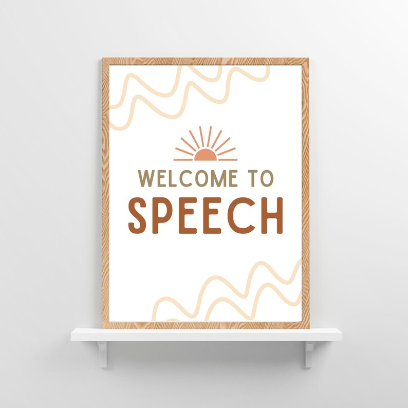 6 Boho Speech Room Posters, Speech Therapy Posters, Speech Classroom ...