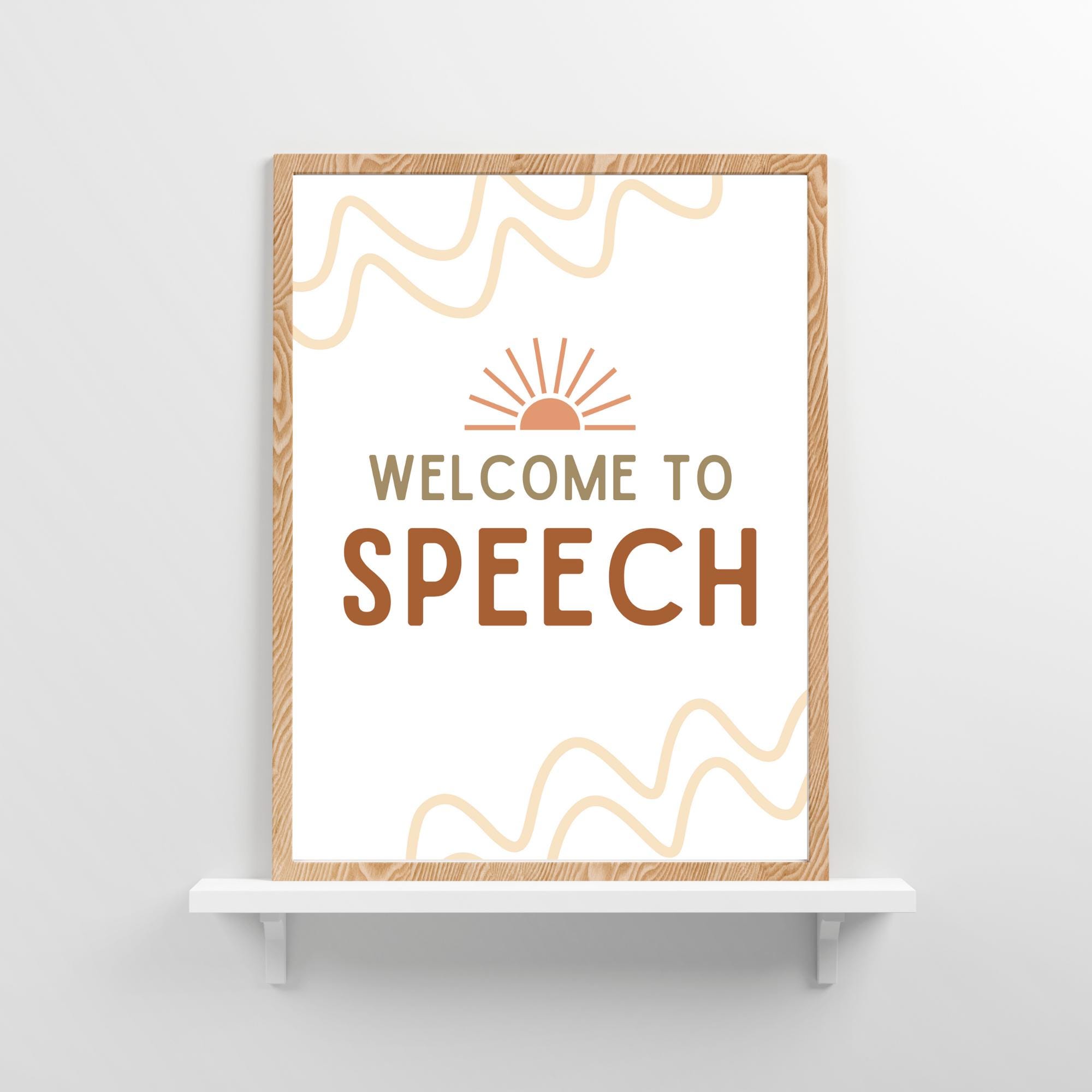 6 Boho Speech Room Posters, Speech Therapy Posters, Speech Classroom ...
