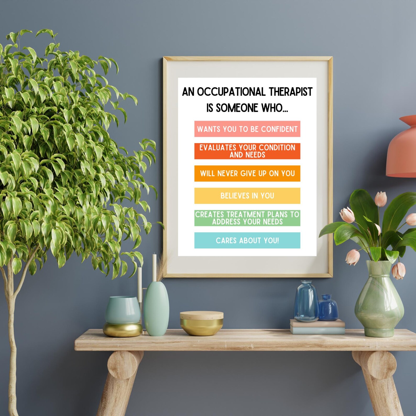 Occupational Therapist Poster, Occupational Therapy Room Decor, OT ...