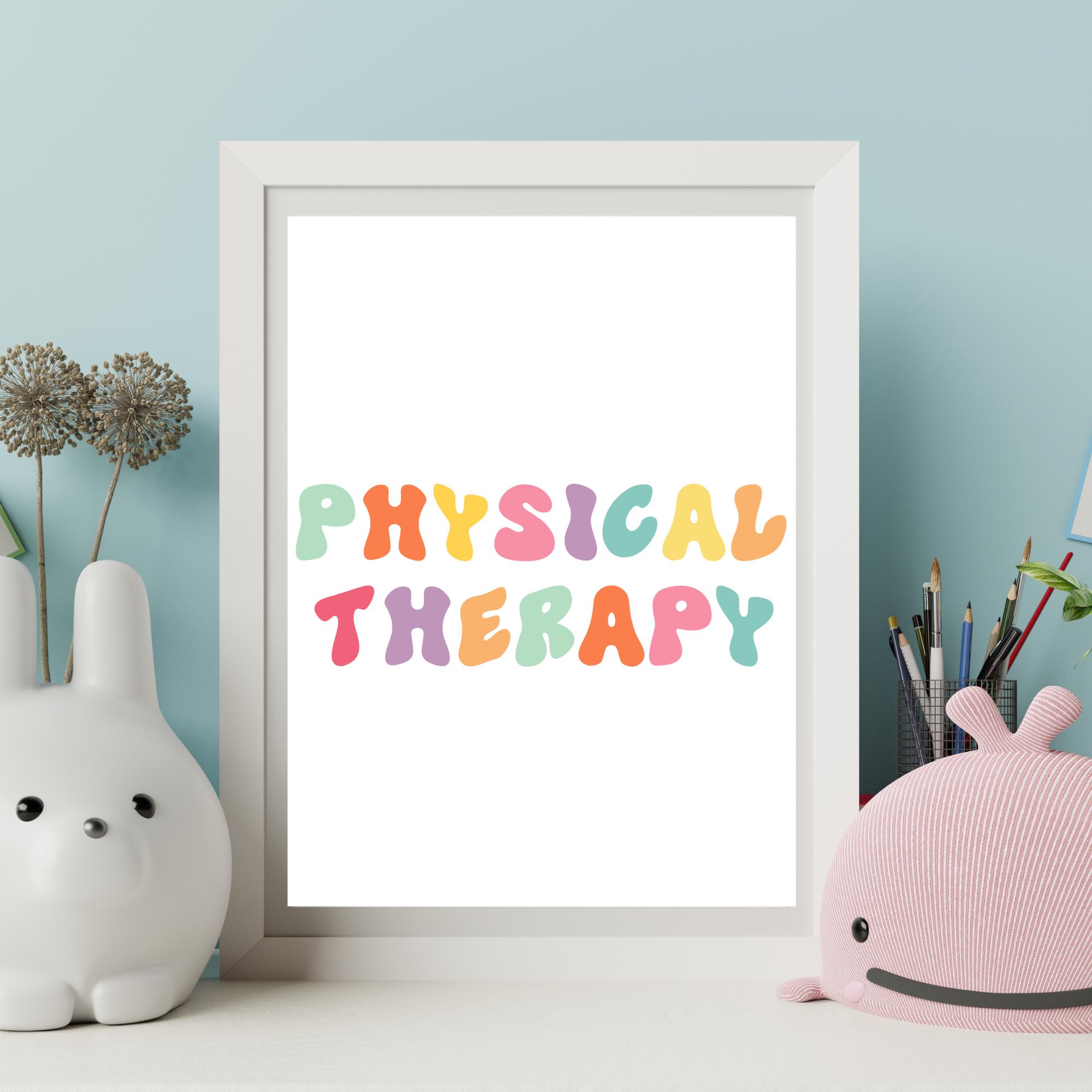 5 Groovy Physical Therapy Posters, Physical Therapy Office Decor ...