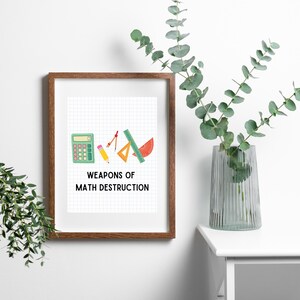 Math Poster, Math Classroom Decor, Math Classroom, Math Teacher, Funny ...