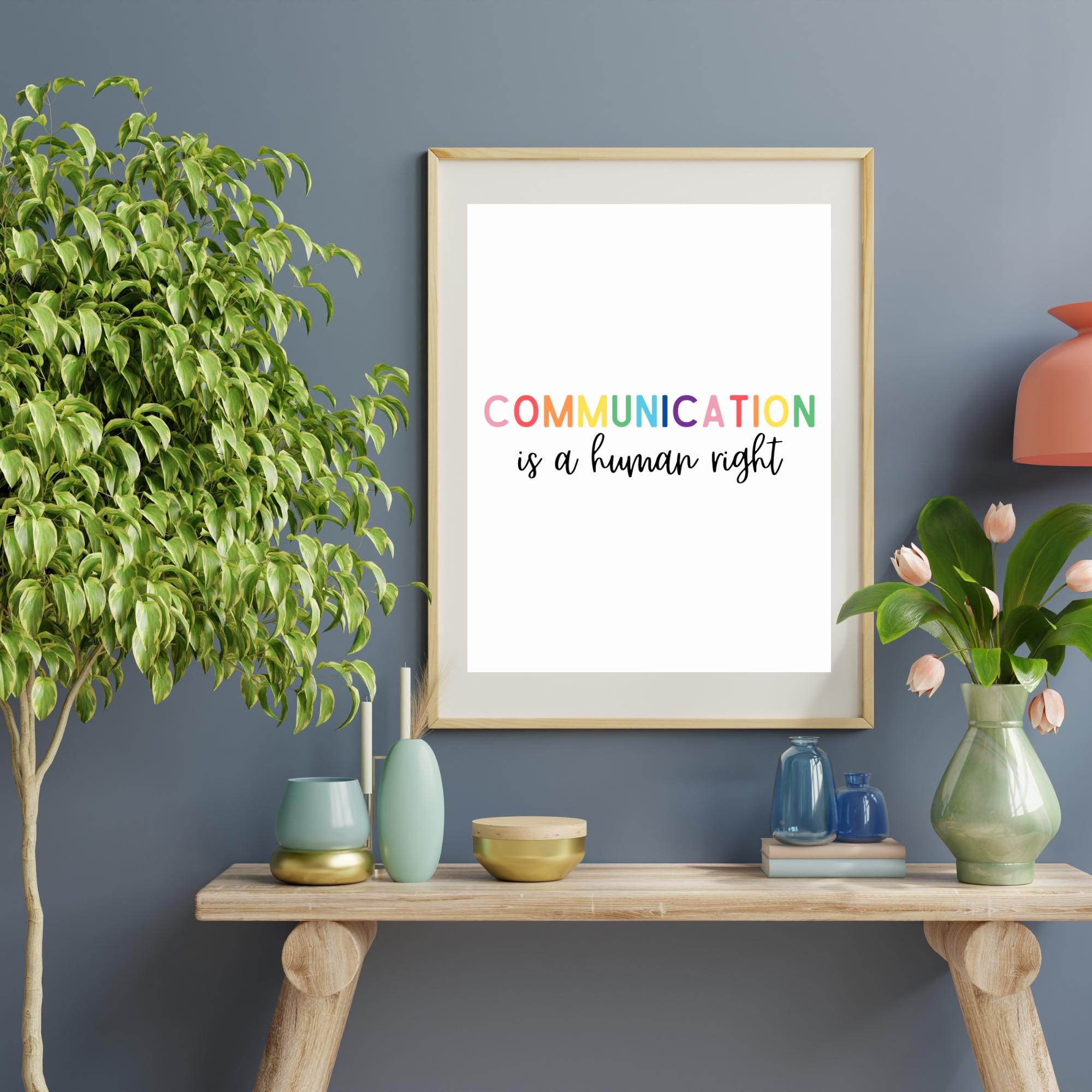 Communication is A Human Right Poster, Speech Therapy Poster, Speech ...