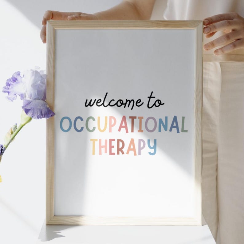 8 Occupational Therapy Posters, Occupational Therapy Room Decor ...