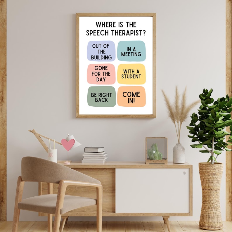12 Speech Room Posters, Speech Therapy Office Decor, Speech Classroom ...