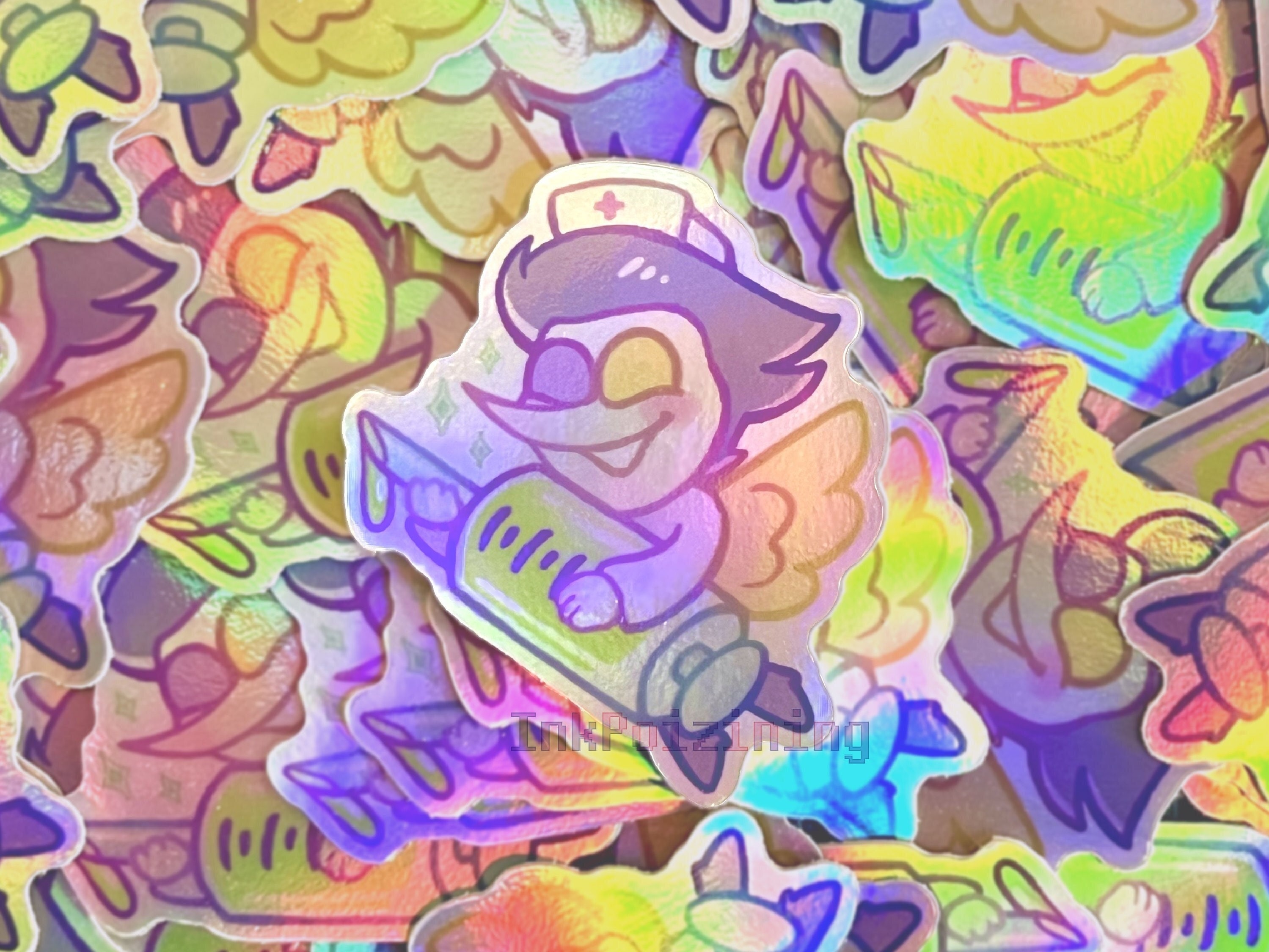 Spamton Deltarune 2.5-inch Holo Vinyl Angel Sticker - Etsy