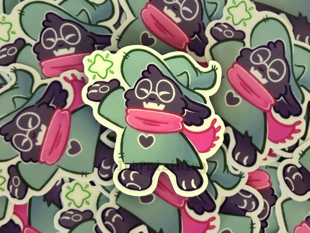 Ralsei Deltarune 2.5-inch Glow in the Dark Vinyl Sticker - Etsy