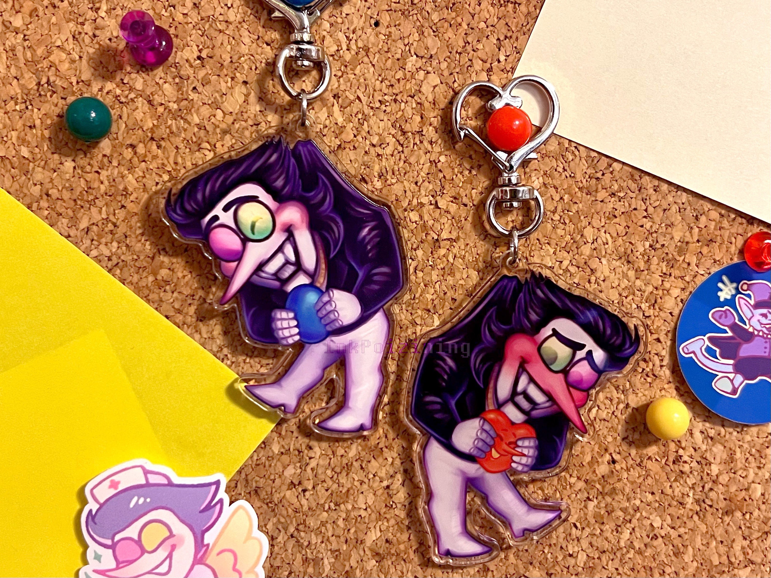 Spamton Deltarune Acrylic Dangle Charm Keychain - Etsy