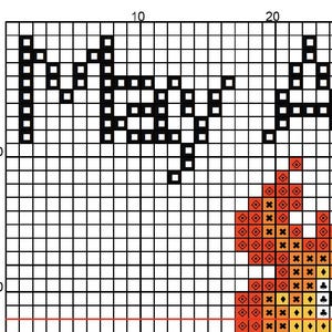 Calcifer Cross Stitch Pattern PDF – May All Your Bacon Burn, 52x41 ...