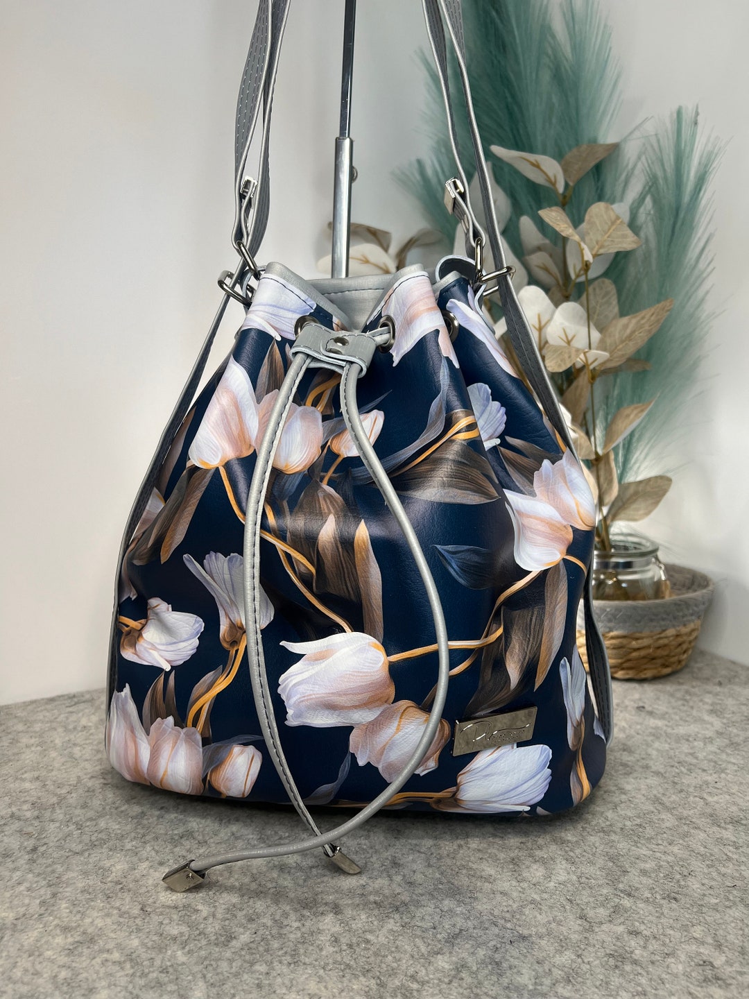 Krystal Convertible Bucket Bag - Etsy