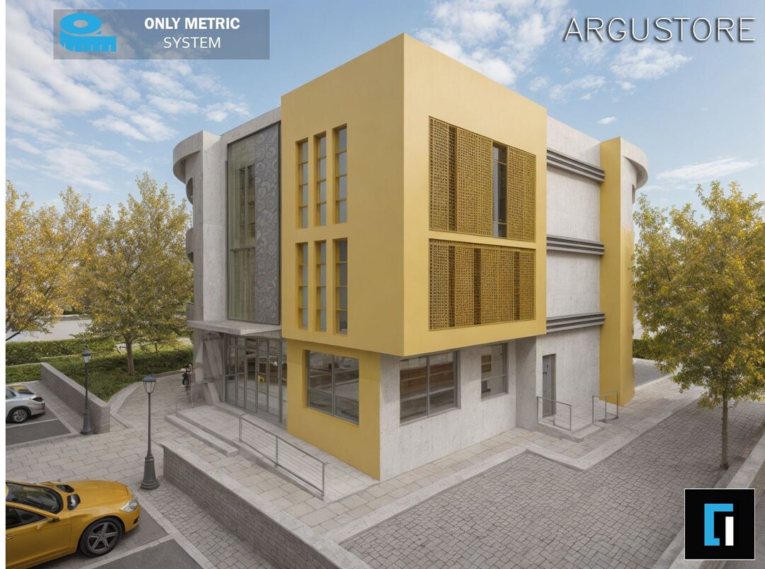 Pre School 456 Square Meters,high Capacitypdf Blueprint,architectural ...