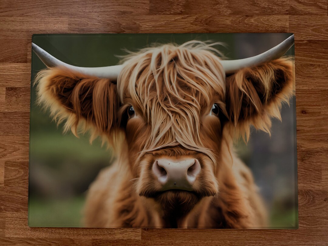Highland Cow Glass Worktop Saver With Free Delivery - Etsy
