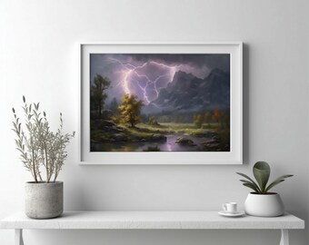 Master of Lightning Master of Lightning Poster Lightning Print ...