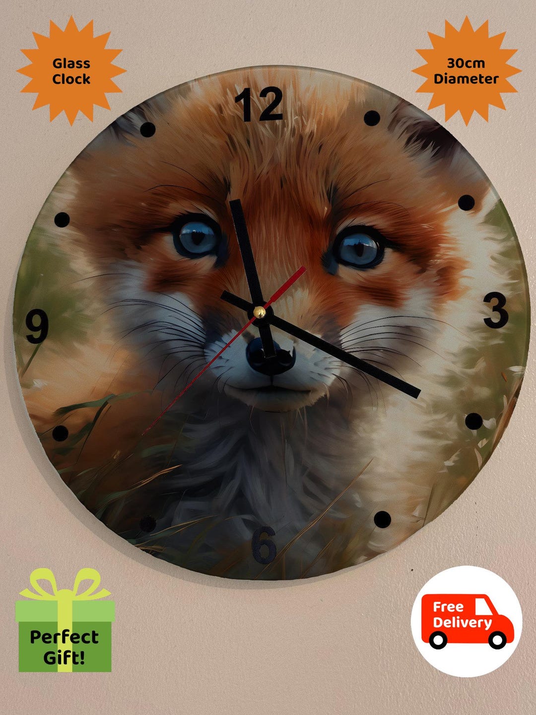 Fox Clock - Etsy